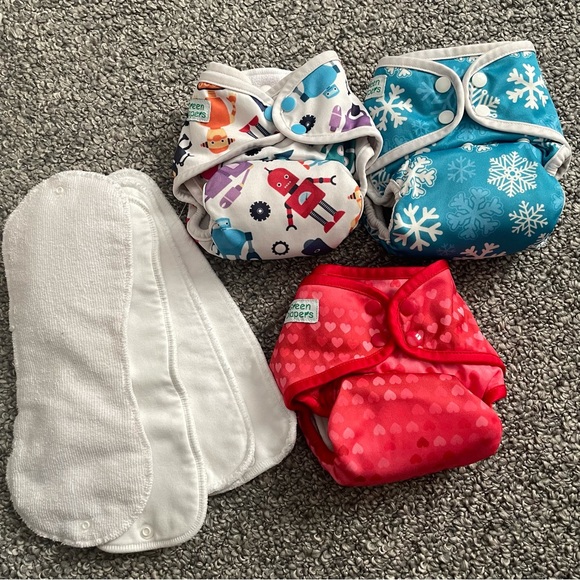 Other | Green Diapers Cloth Diapers And Inserts | Poshmark